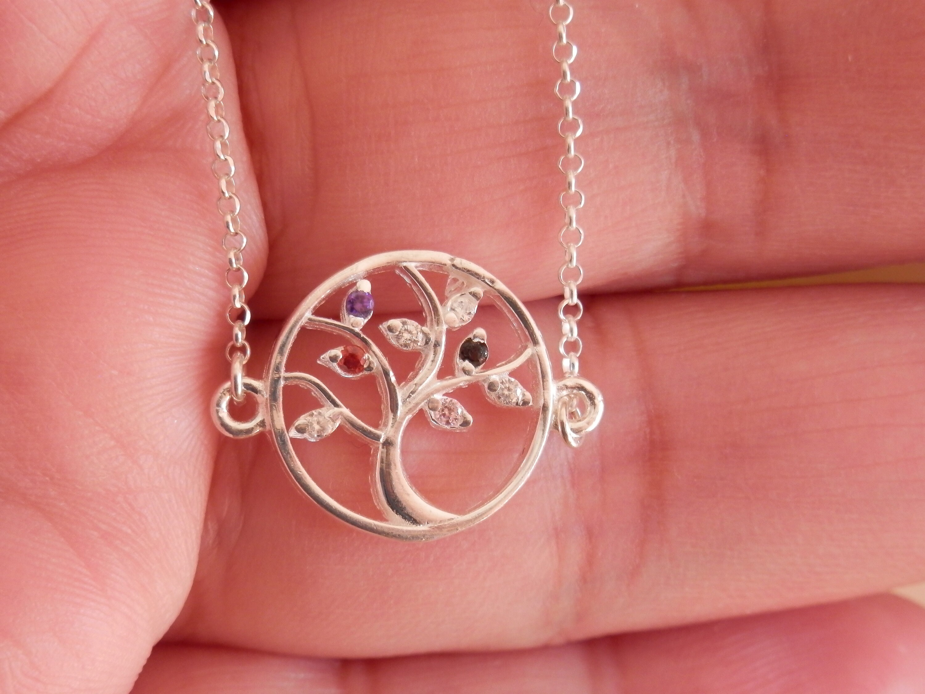 Silver tree of life necklace silver tree of life pendant | Etsy