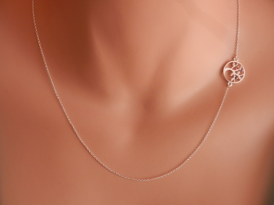 Silver tree of life necklace silver tree of life pendant | Etsy