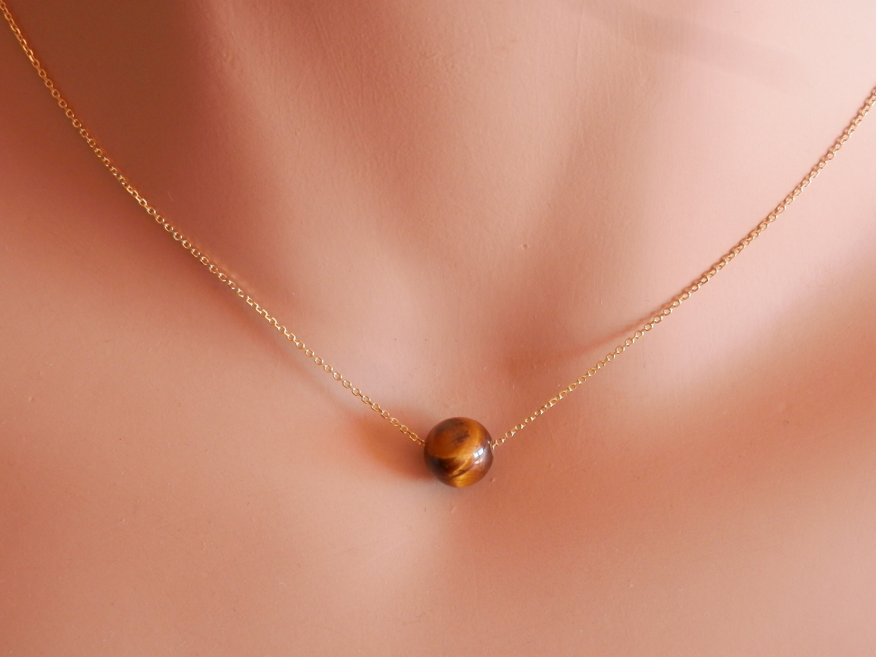 Tigers Eye Necklace Tigers Eye Jewelry - Etsy