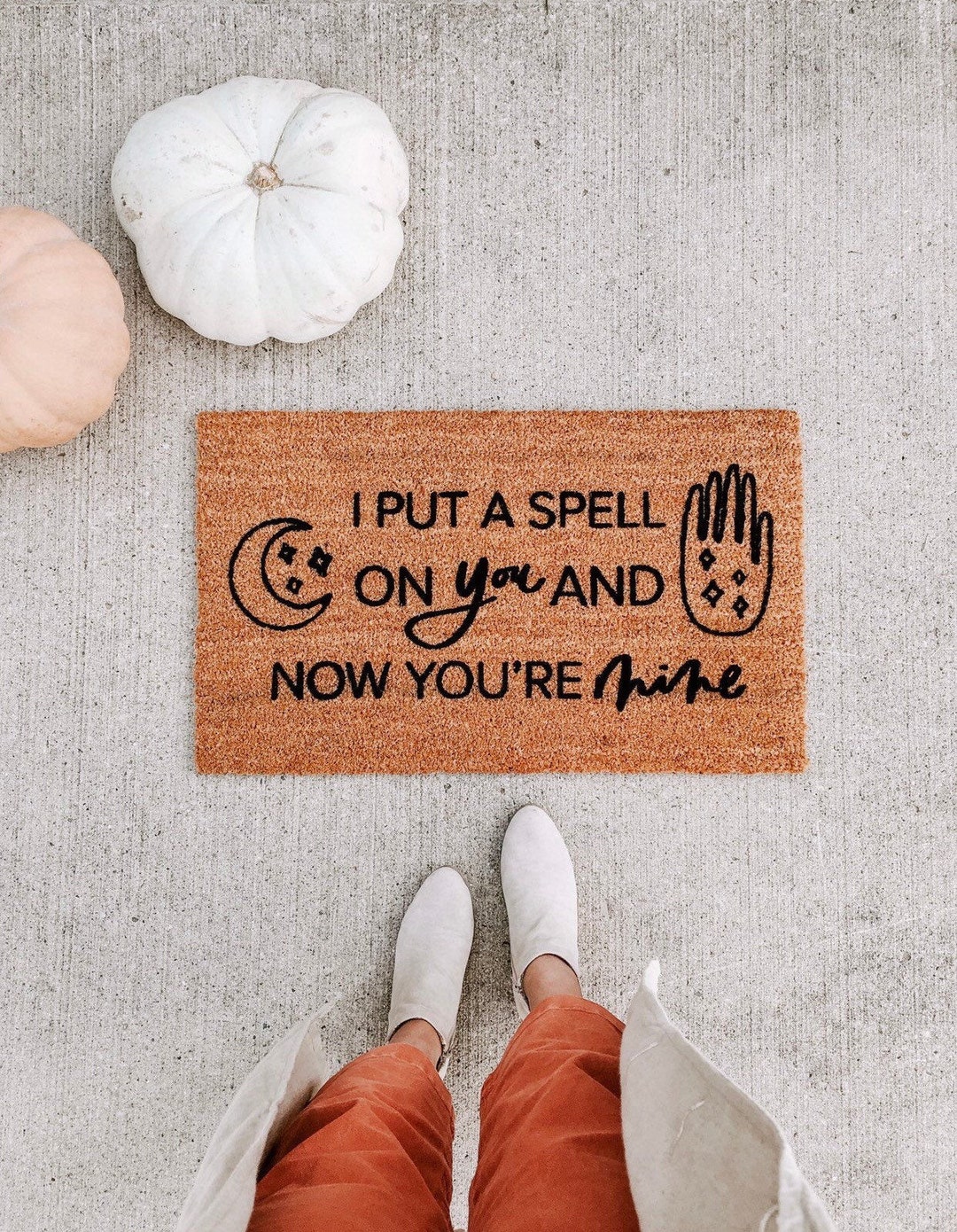 Hocus Pocus Doormat I Put a Spell on You and Now Youre Mine - Etsy