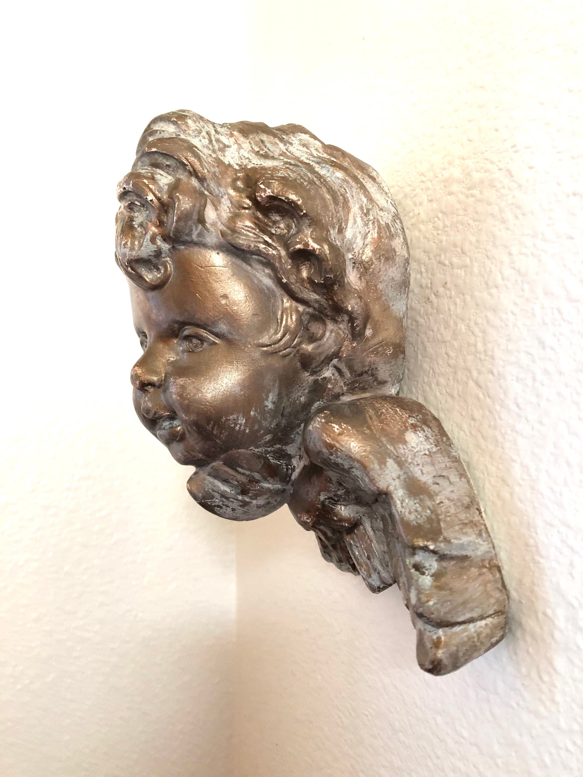 Vintage Plaster Cherub Wall Hanging Victorian Home Decor - Etsy