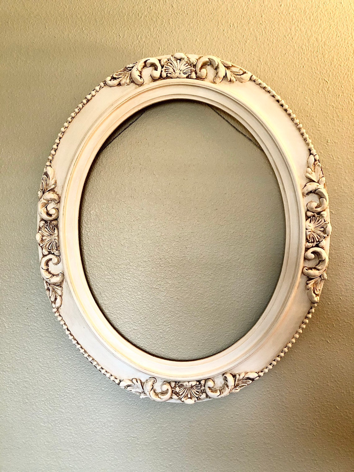 Ornate Open Oval Frame Shabby Chic Wall Hanging Mantel Decor | Etsy