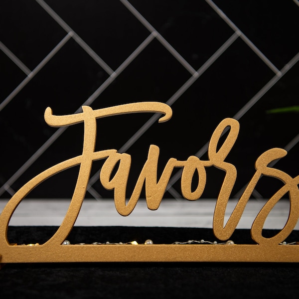 Favor Table Sign - Etsy