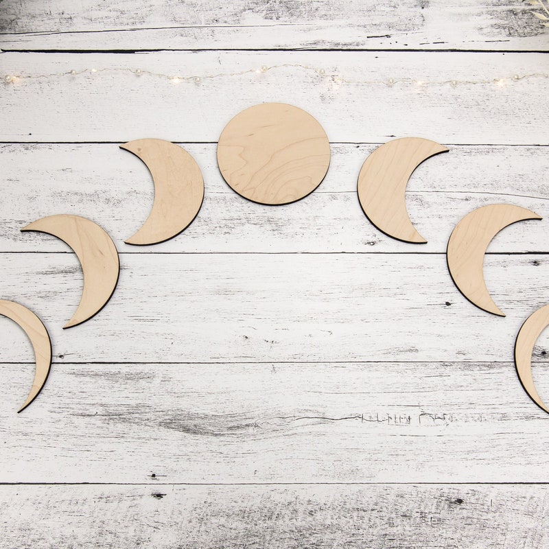 Moon Phase Wood Blanks - Etsy