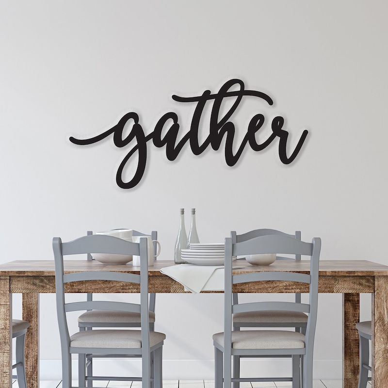 Gather Sign - Etsy