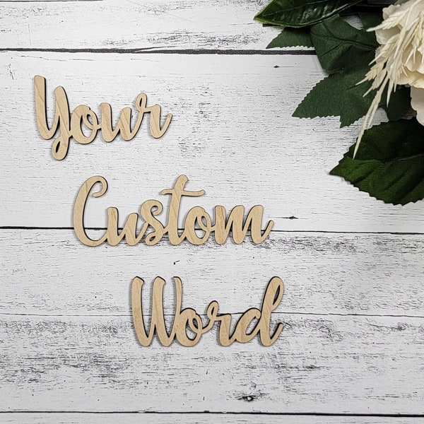Wooden Words - Etsy