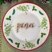 Peace Place Cards, Christmas Plate Setting Cards, Christmas Wooden Word ...