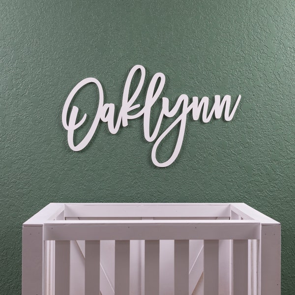 Name Above Crib - Etsy