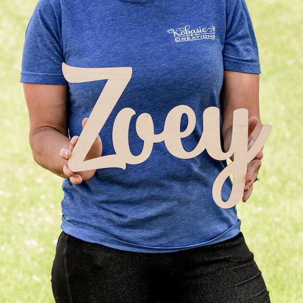 Wooden Name Cutout - Etsy