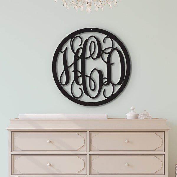Circle Monograms - Etsy