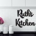 Custom Kitchen Sign. Personalized Kitchen Sign. Wood Word - Etsy