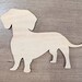 Dachshund Wood Shape, Wooden Dachshund Blank, Unfinished Dachshund Wood ...