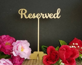 Reserved Table Sign | Etsy