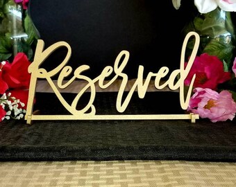 Reserved Table Sign | Etsy