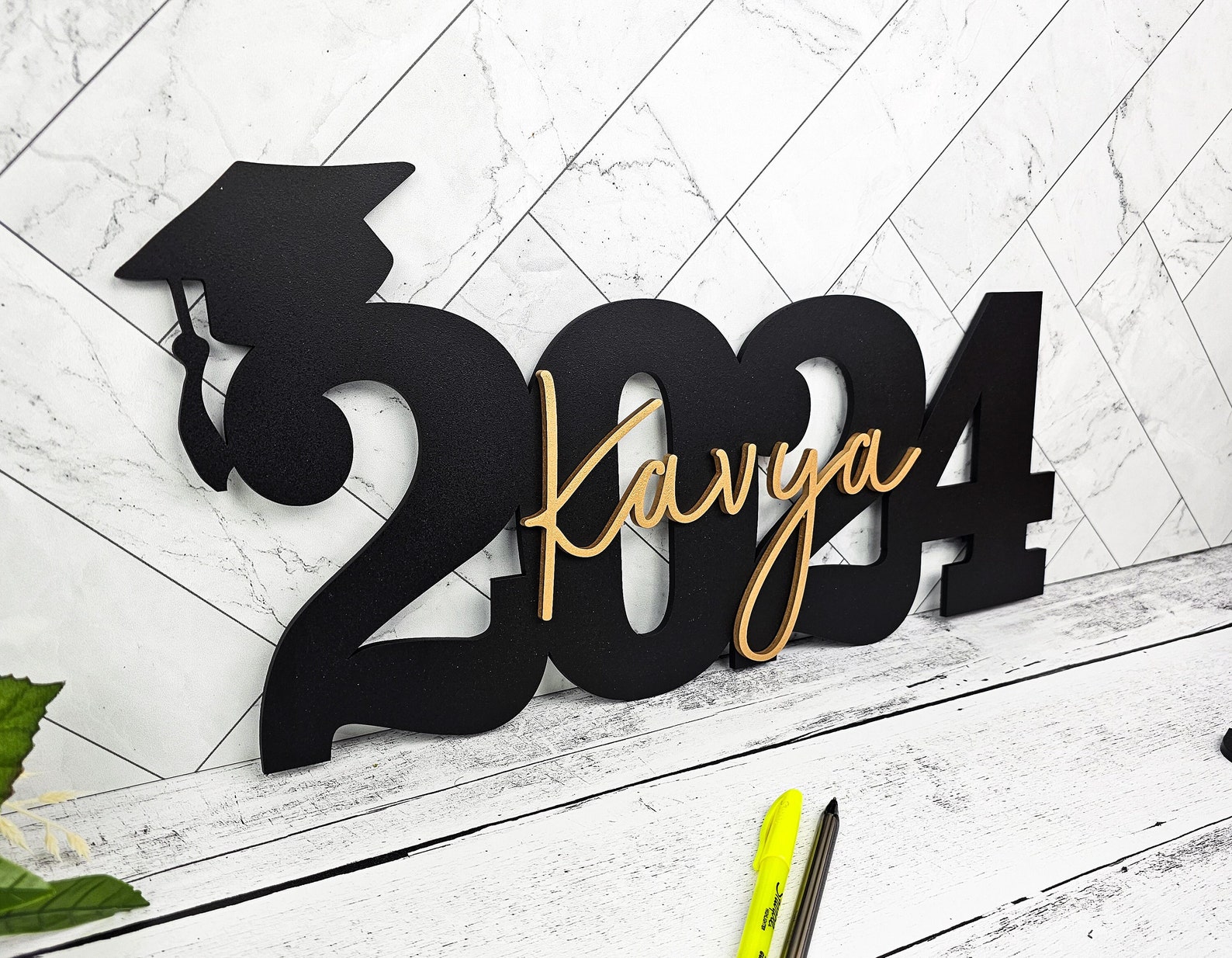 Custom Graduation Decor Name Sign, Custom Grad Sign, Class of 2024 ...