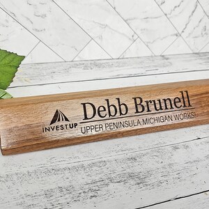 Desk Name Plate for Business Executive, Administrator, Principal or ...