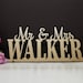 Custom Wedding Name Sign, Mr and Mrs Sign, Personalized Wedding Name ...