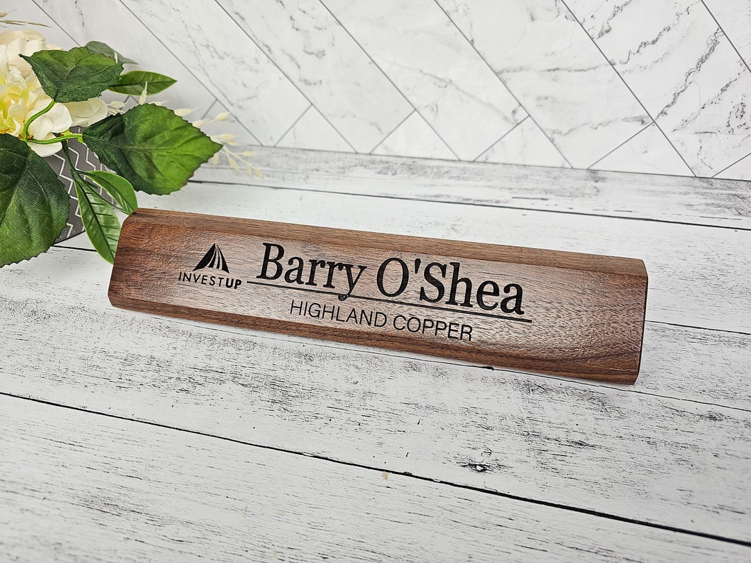Desk Name Plate for Business Executive, Administrator, Principal or ...