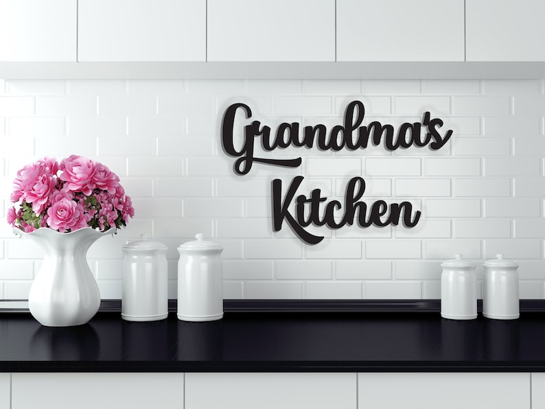 Custom Kitchen Sign. Personalized Kitchen Sign. Wood Word - Etsy