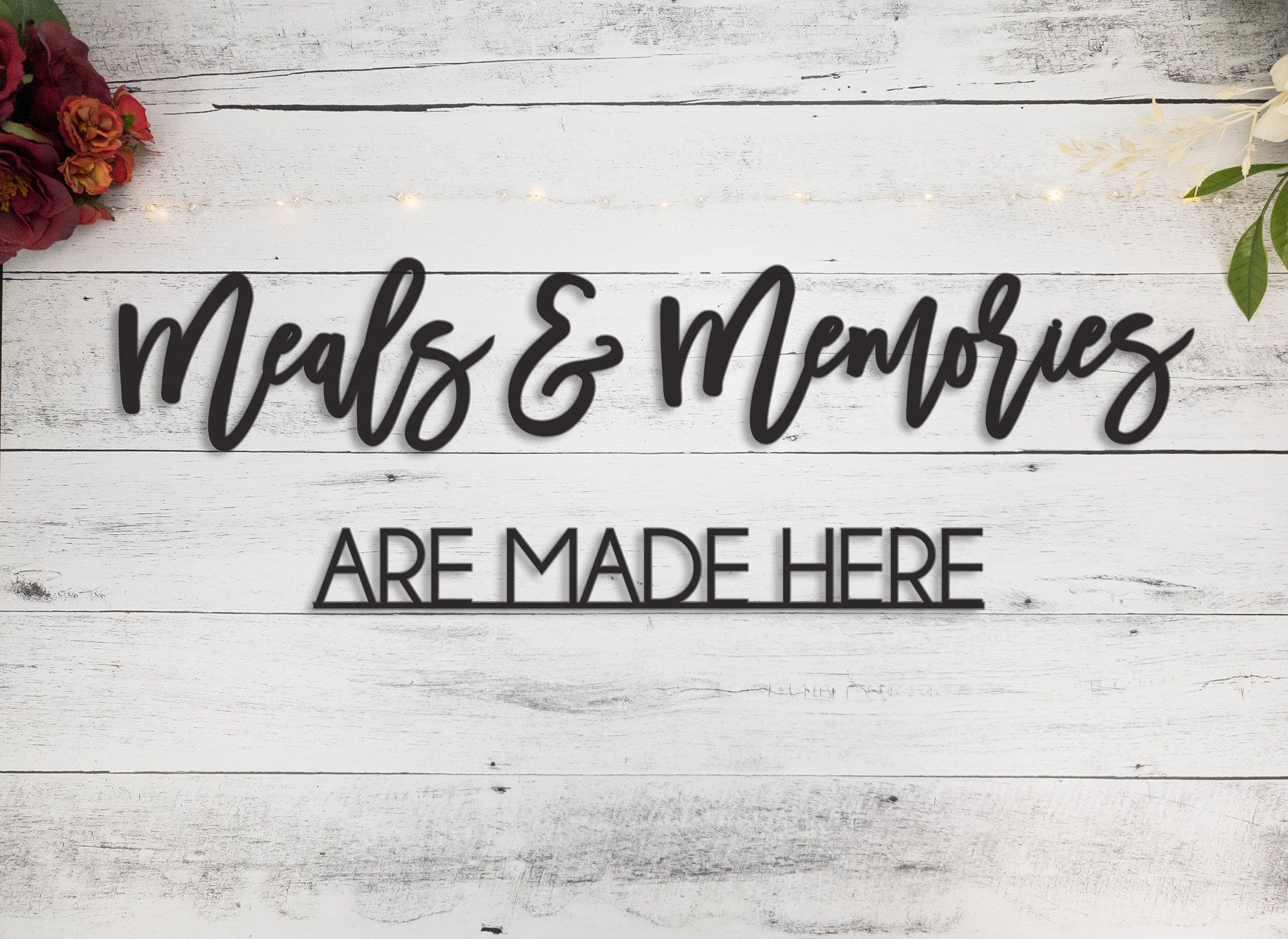 Meals and Memories Are Made Here Sign, Custom Dining Room Sign Decor ...