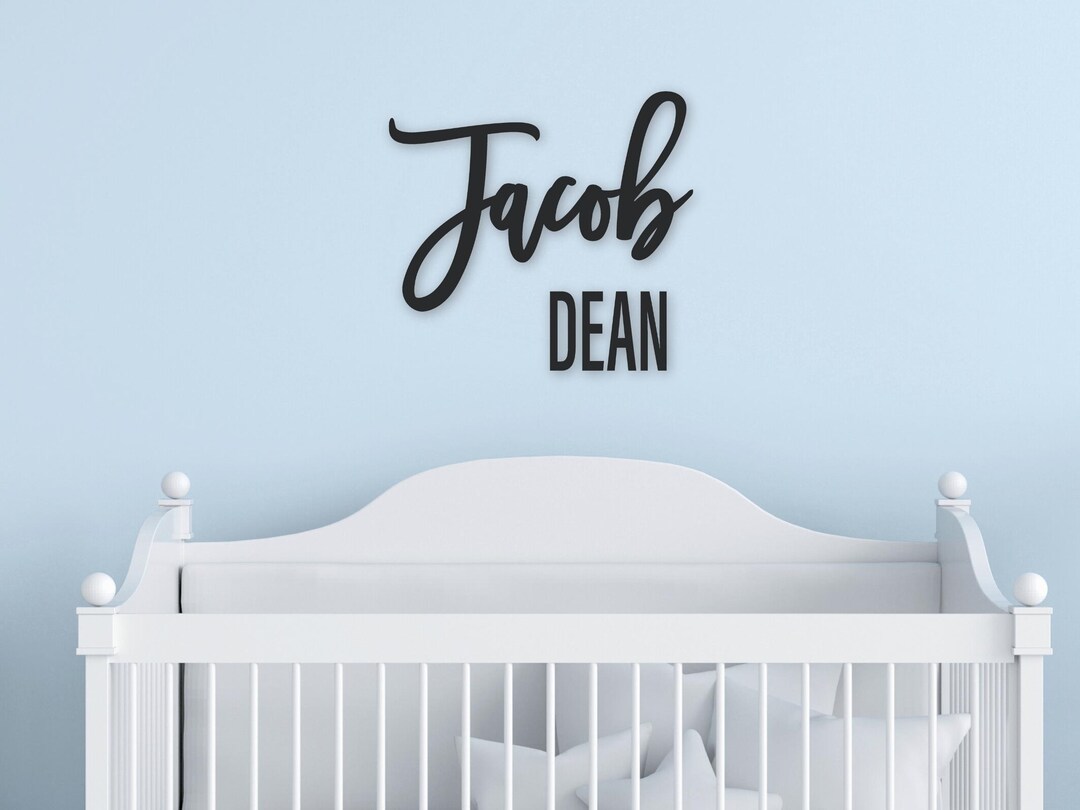 Custom Name Sign, First & Middle Name. Personalized Name Sign ...