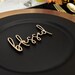 Blessed Place Cards, Thanksgiving Table Plate Settings, Blessed Wood ...