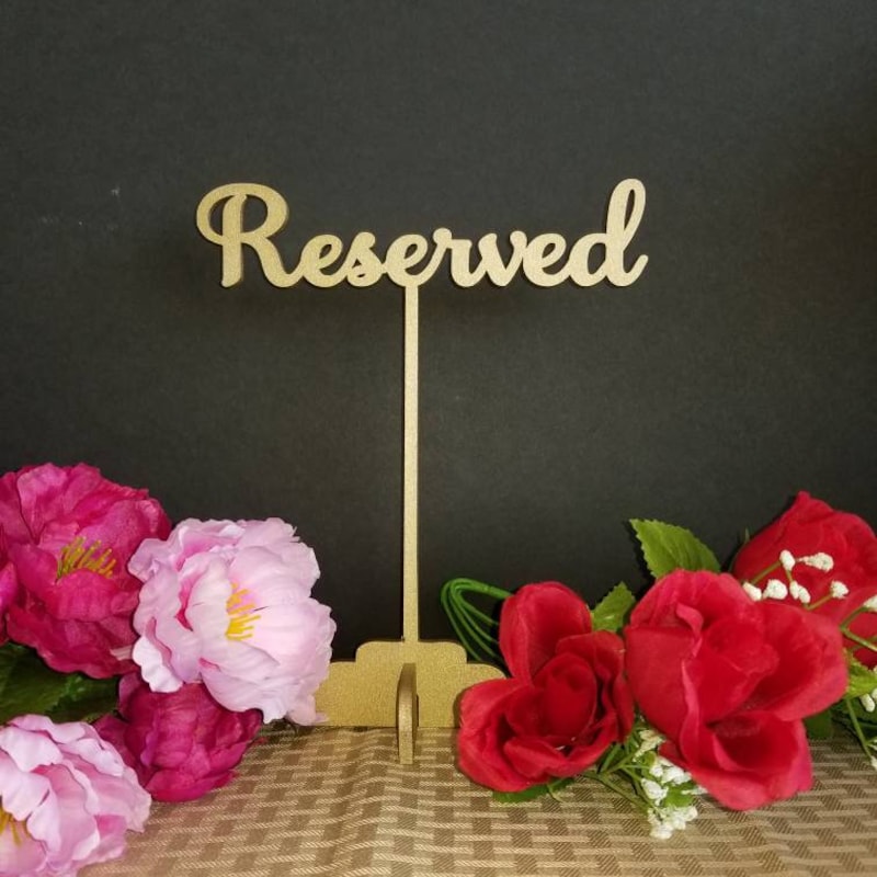 Reserved Table Sign - Etsy