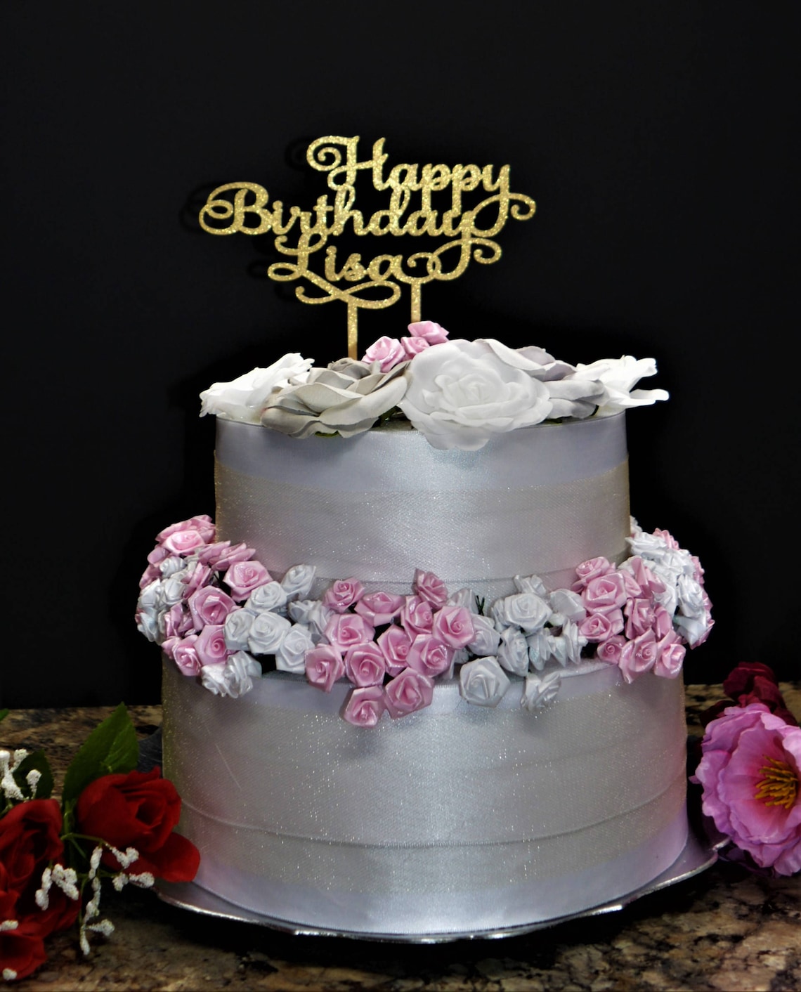 Custom Birthday Cake Topper / Personalized Birthday Cake | Etsy