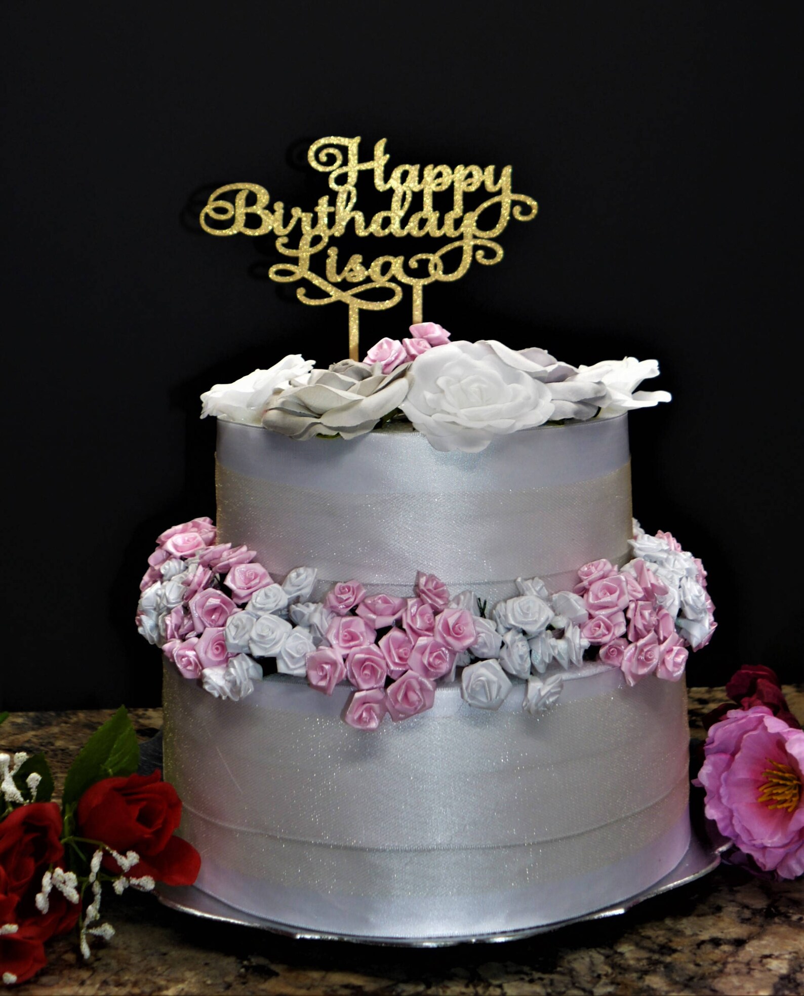 Custom Birthday Cake Topper / Personalized Birthday Cake - Etsy