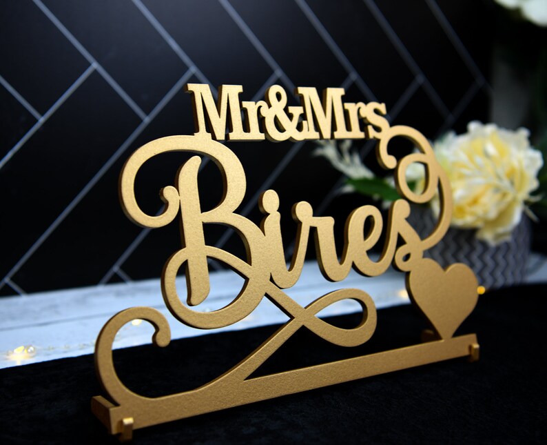 Custom Mr Mrs Sign Wedding Sign With Last Name Personalized - Etsy