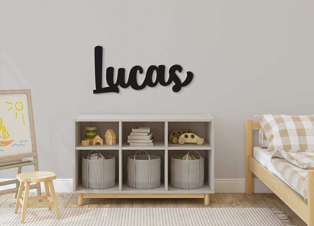 Personalized Wood Name Sign: Laser Cut Nursery Decor - Etsy