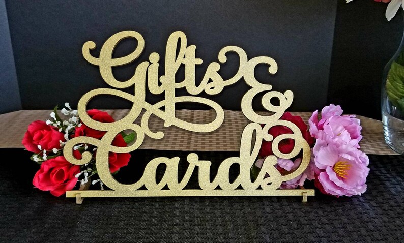 Gifts & Cards Sign. Script Gifts and Cards Sign. Gift Sign. - Etsy UK