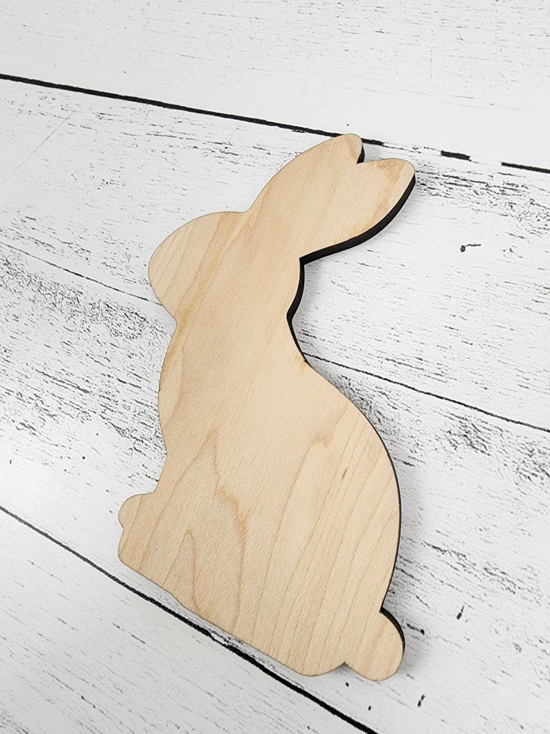 Bunny Easter Wood Shape Wooden Rabbit Blank Unfinished Cut - Etsy