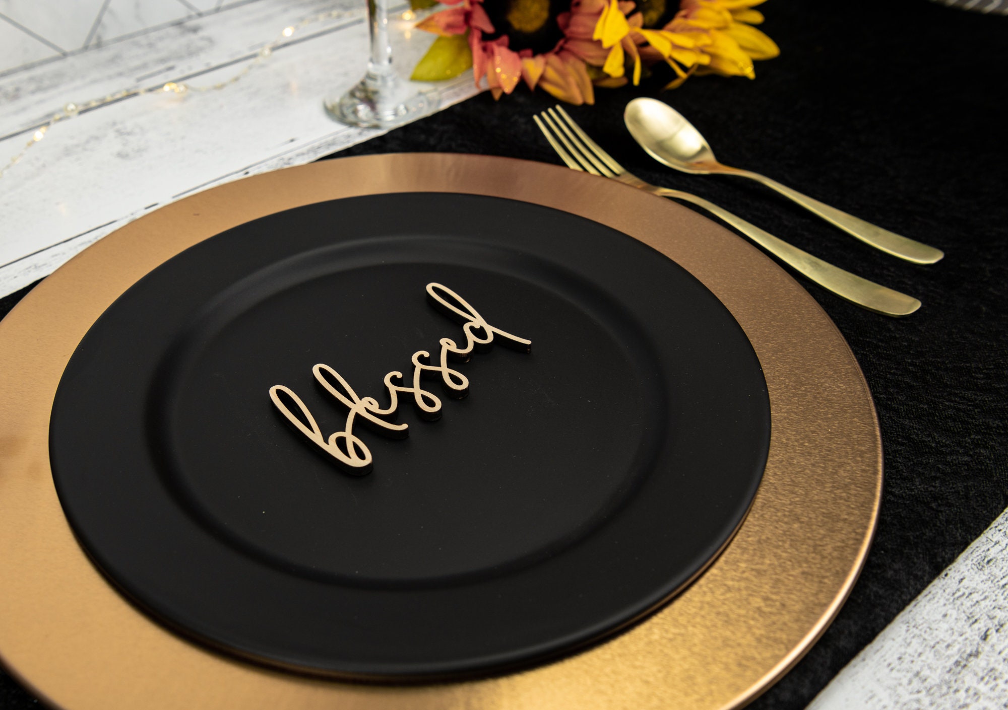 Blessed Place Cards Thanksgiving Table Plate Settings - Etsy