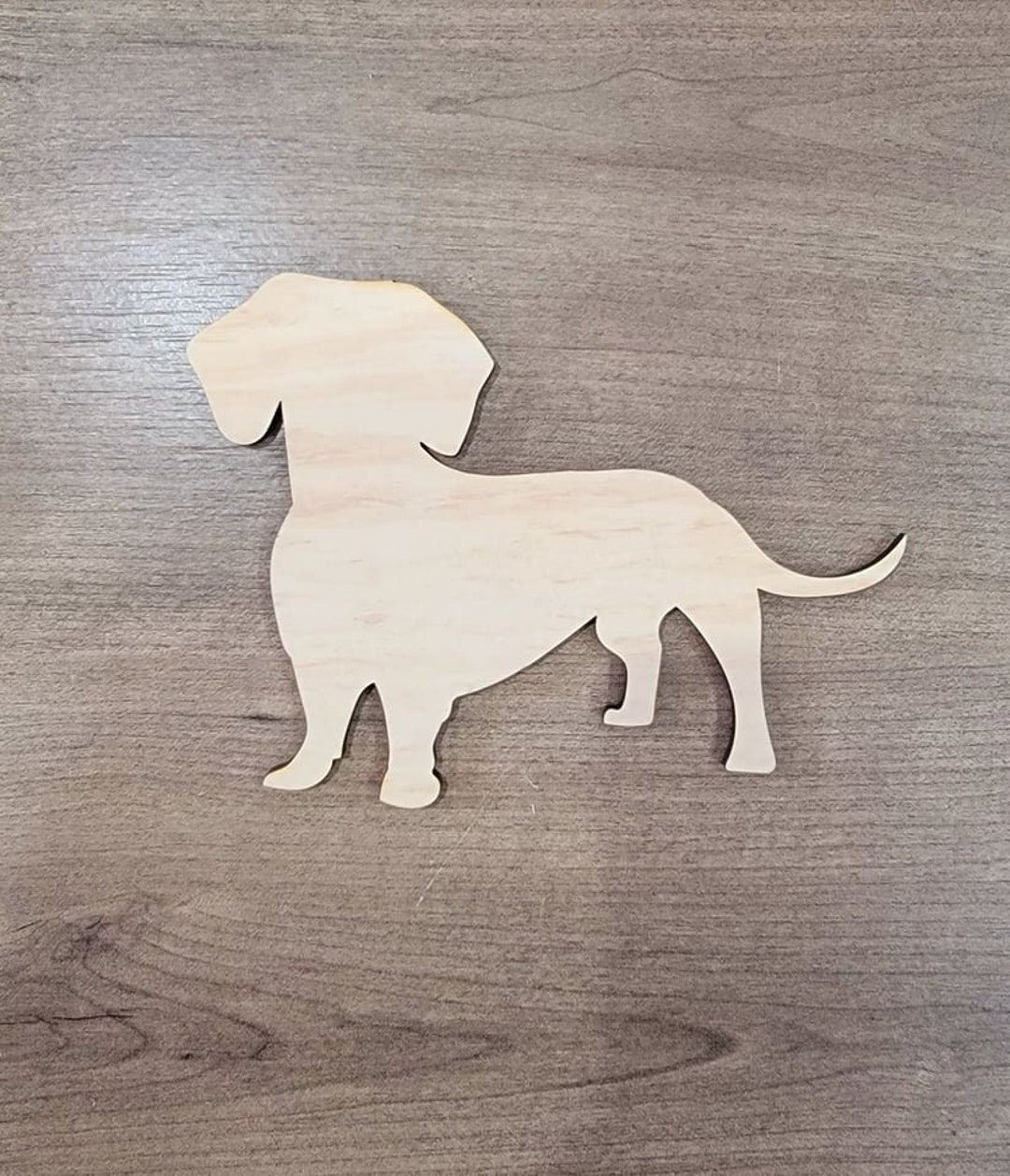 Dachshund Wood Shape, Wooden Dachshund Blank, Unfinished Dachshund Wood ...
