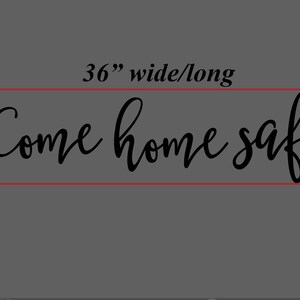 Come Home Safe Sign, Wood Word Sign, Custom Door Sign, Foyer Sign, Home ...
