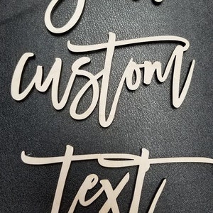 Custom Wood Words, Custom Word Signs, Wall Quotes, Wooden Word Cutout ...