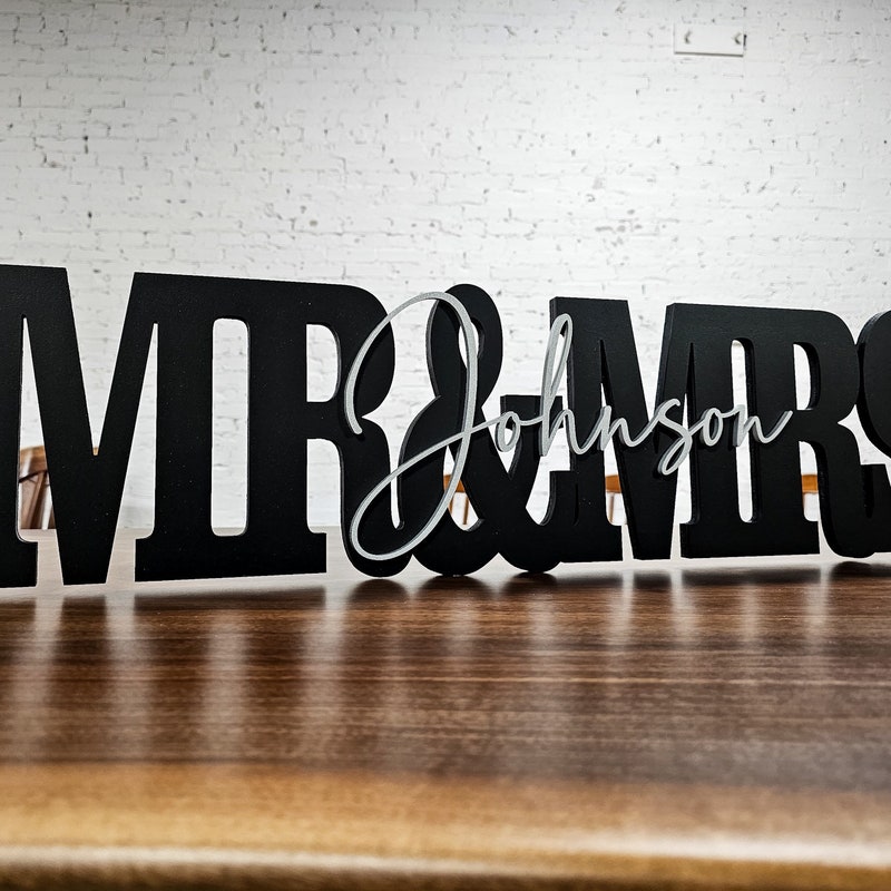 Mr and Mrs Letters - Etsy