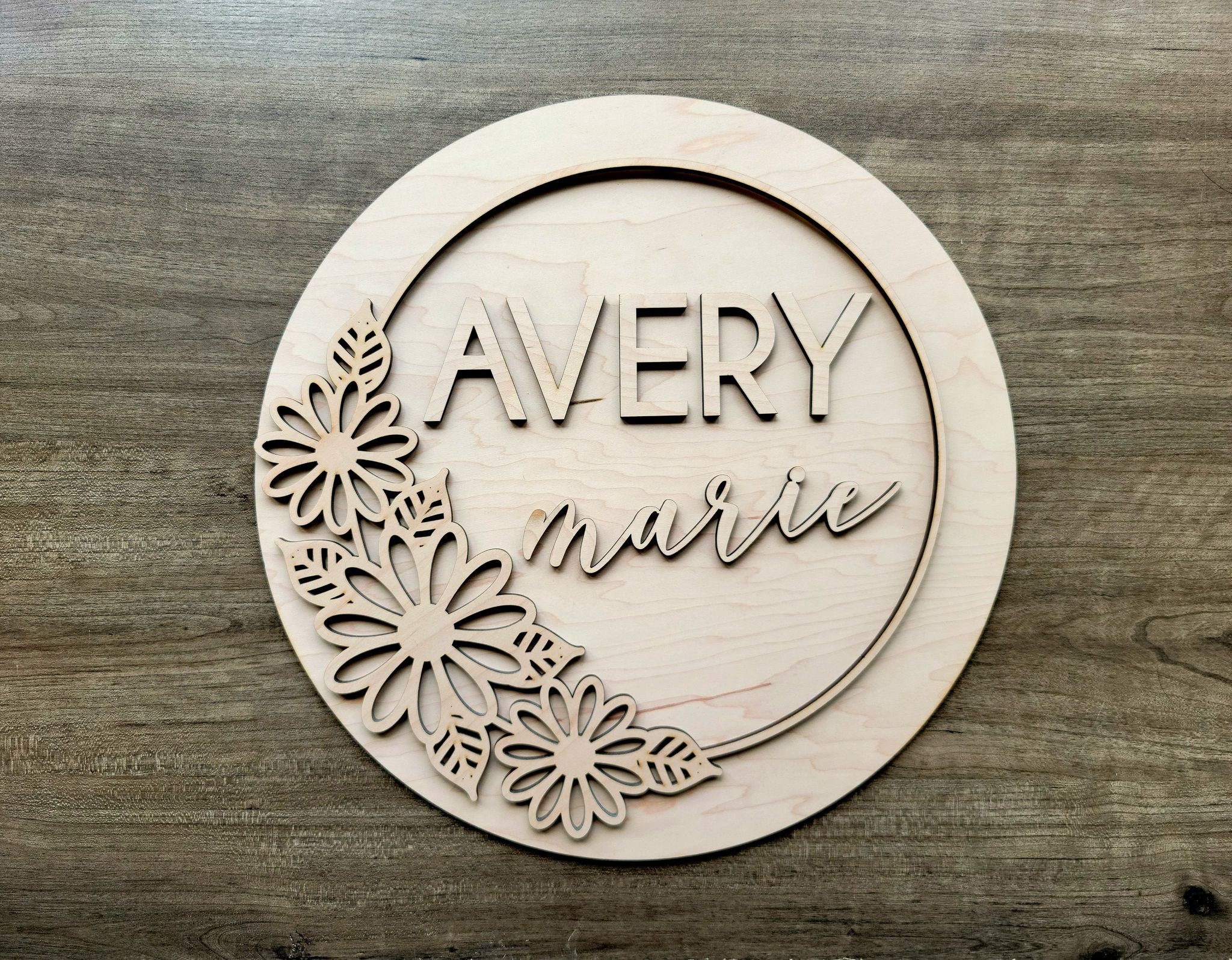 Custom Name Sign Craft Kit Sign Personalized First & Middle - Etsy