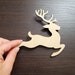 Santa Sleigh & Reindeer Wood Shapes, Wooden Christmas Shape, Unfinished ...