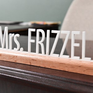 Desk Name Plate for Staff, Teacher, Principal, Office Personnel or ...