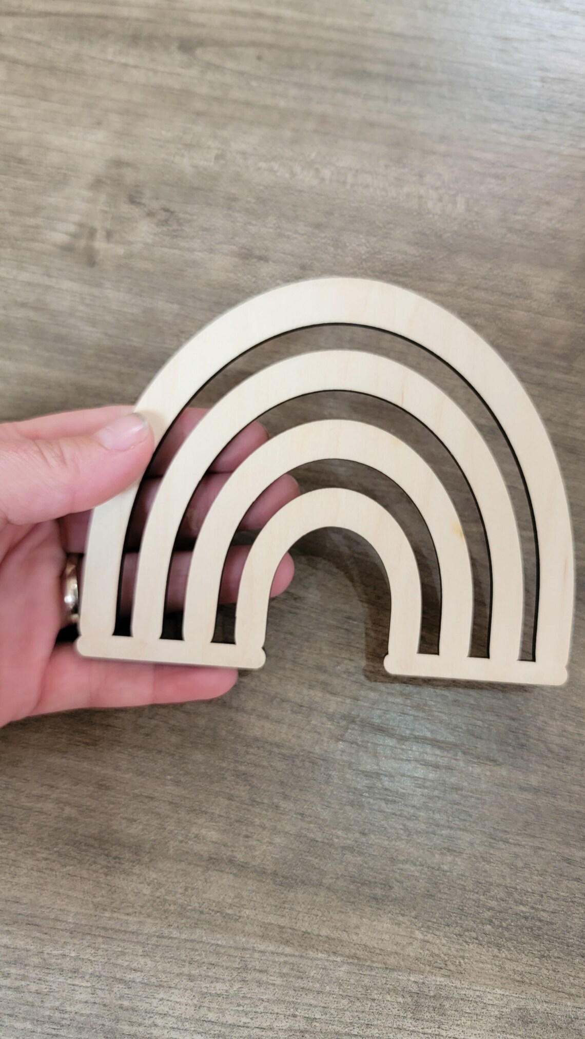 Rainbow Wood Shape Wooden Rainbow Shape Blank Unfinished - Etsy