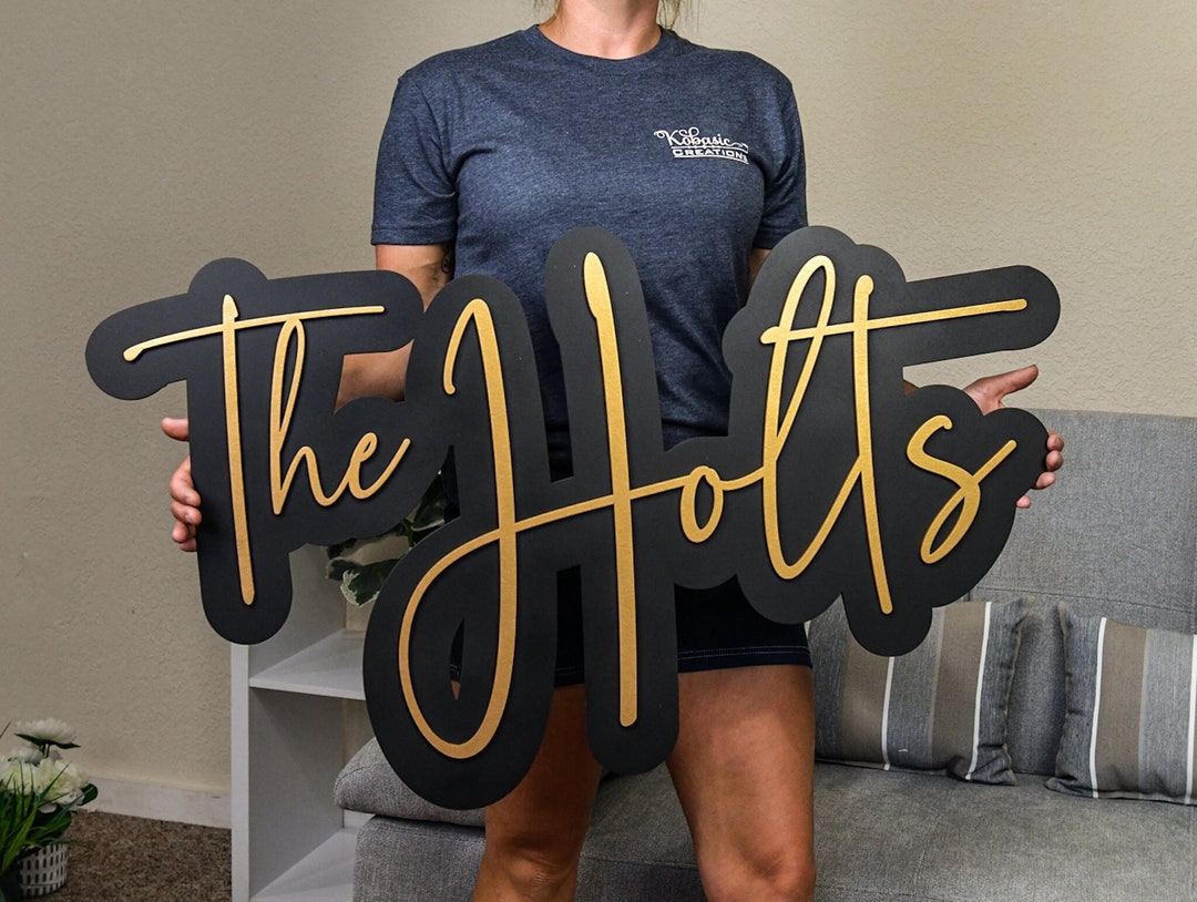 Custom Wedding Sign Decor, Personalized Backdrop Wooden Sign Layered ...