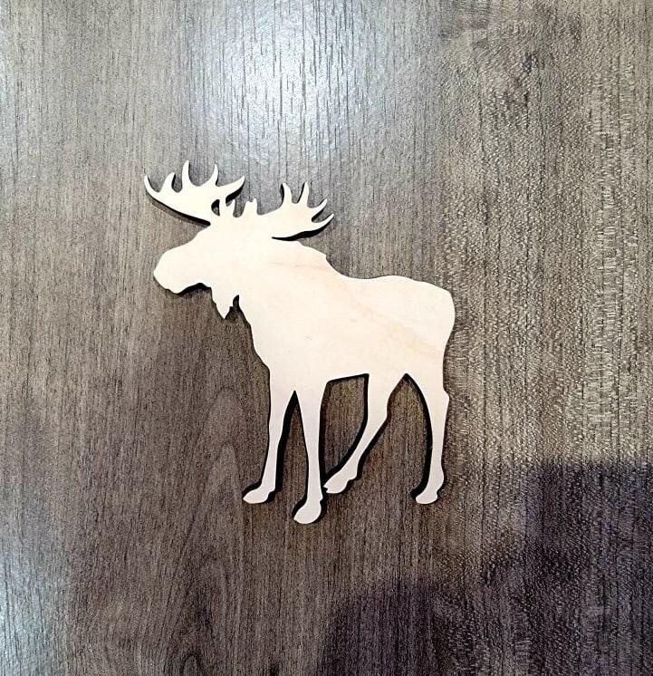 Collage Materials Visual Arts Sign Making Custom Unfinished Moose Cut ...