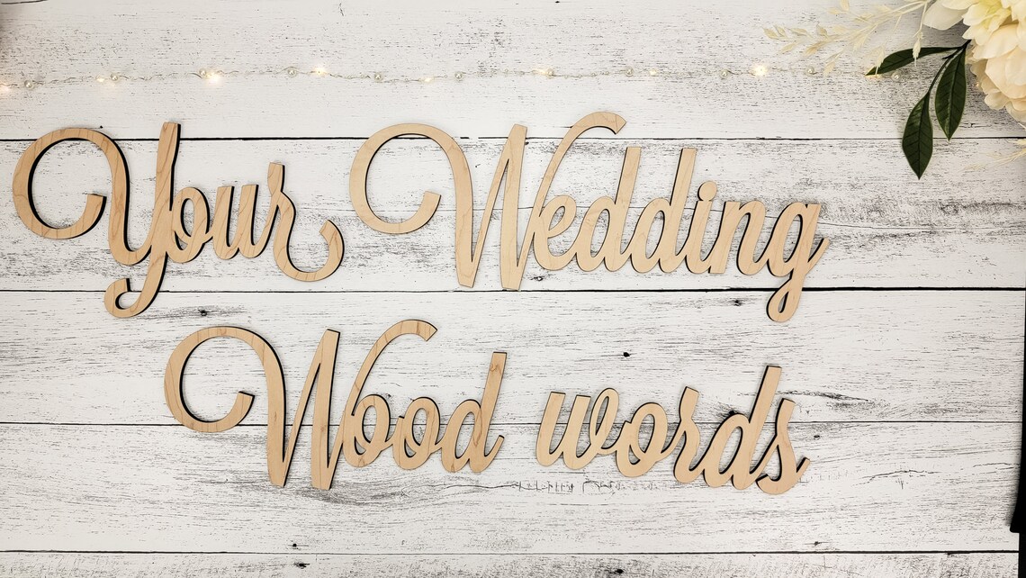 Custom Wood Words Custom Word Sign Wooden Word Cutout - Etsy