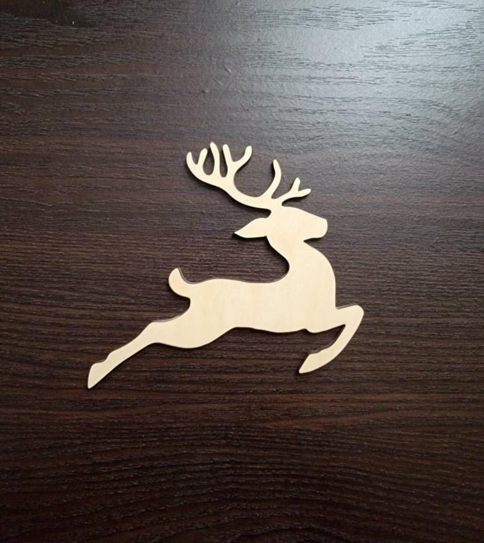 Reindeer Wood Shape Wood Reindeer Shape Unfinished DIY Wood - Etsy