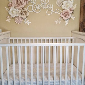 Custom Wooden Name Sign Personalized Name Sign Swirly Font - Etsy