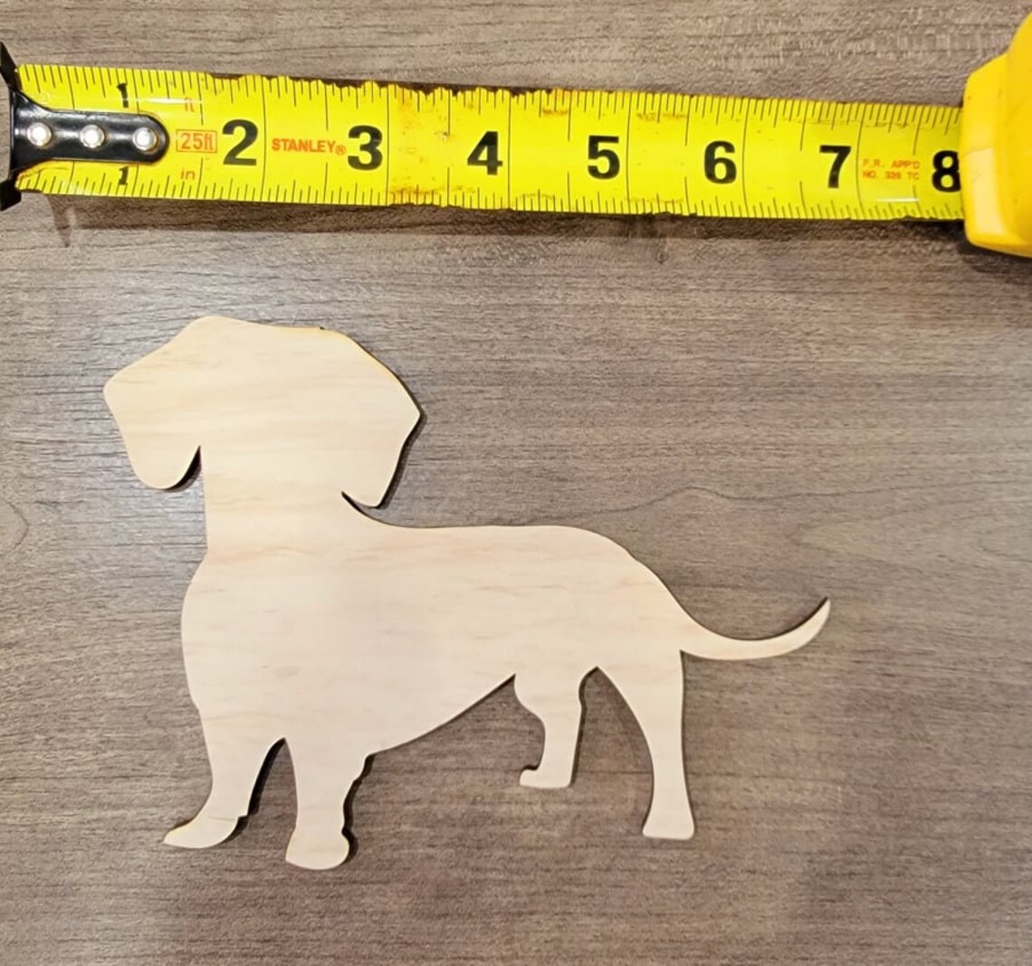 Dachshund Wood Shape Wooden Dachshund Blank Unfinished - Etsy