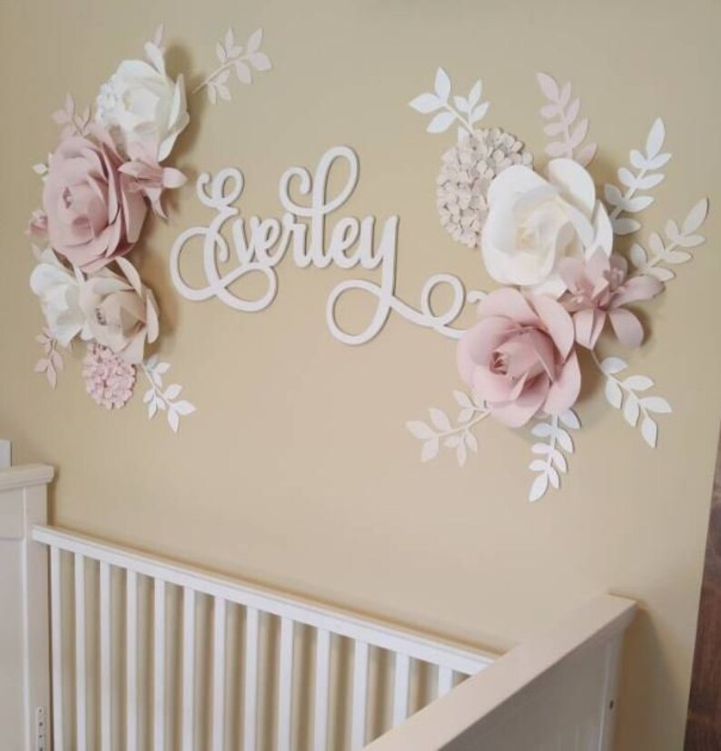 Custom Wooden Name Sign Personalized Name Sign Swirly Font - Etsy