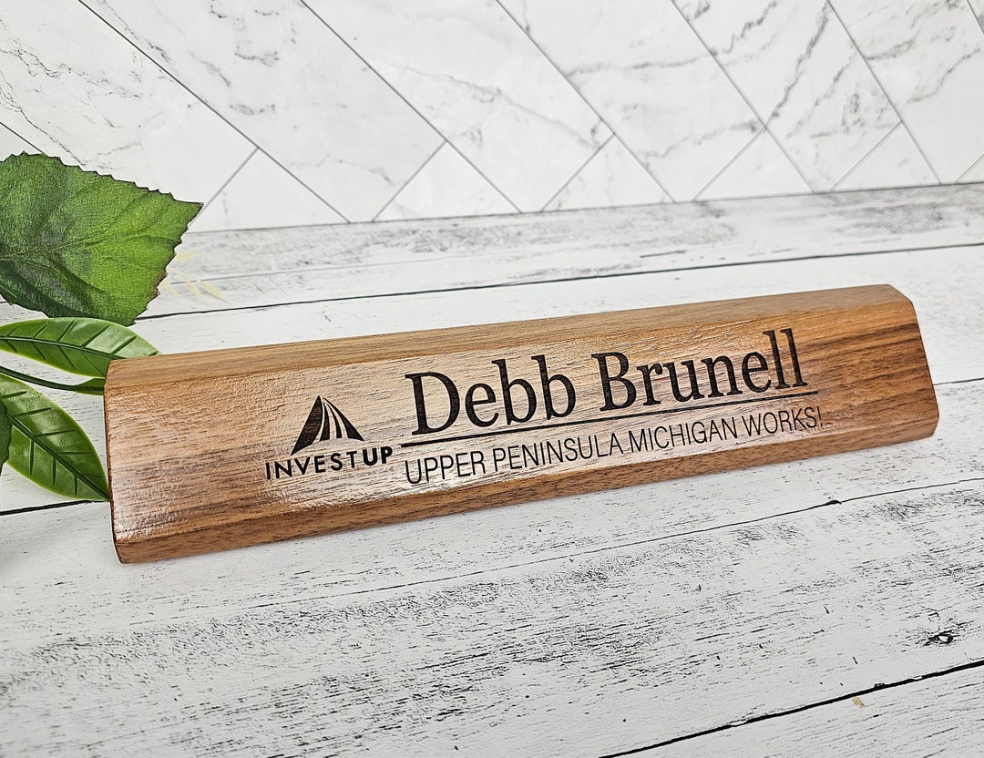 Custom Desk Name Sign for Teacher, Principal, Business Executive ...